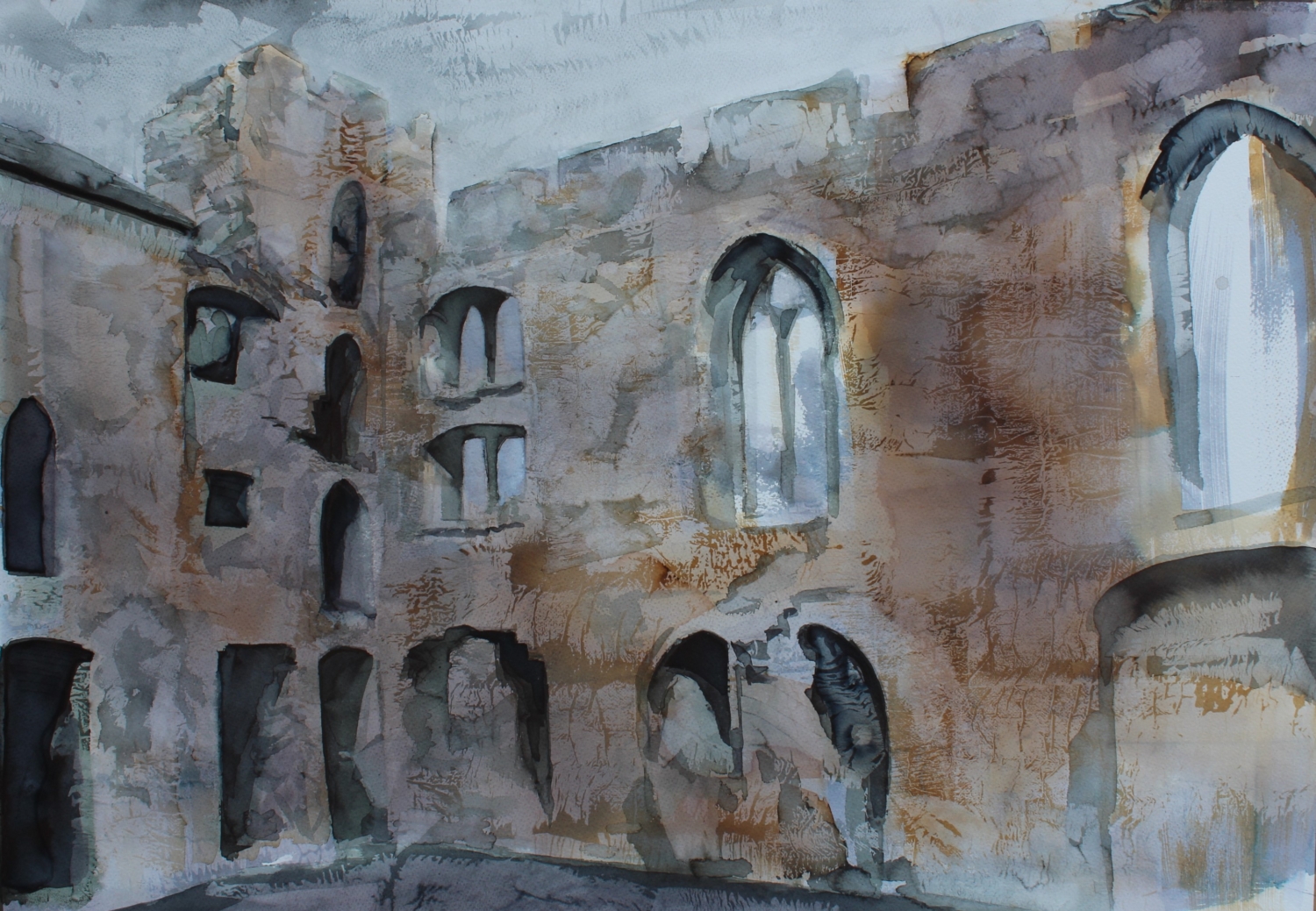 Acton Burnell Castle Three – Josh Bowe Artwork